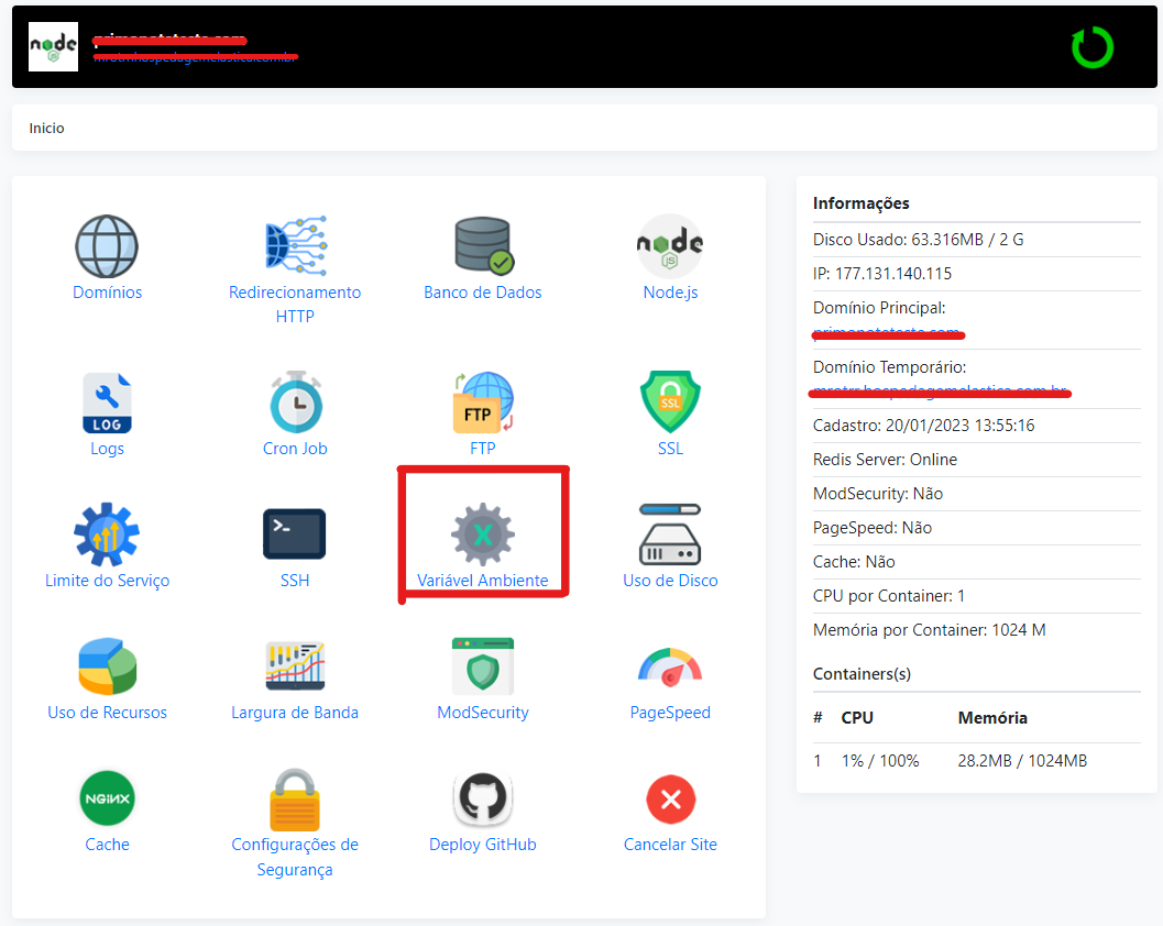 Como Usar Variável Ambiente Na Hospedagem Elastica Brasil Cloud Nuvem